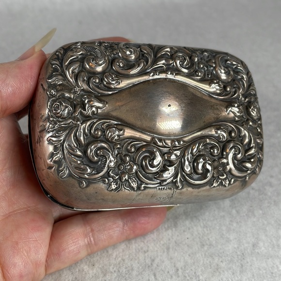 Other | Antique Soap Box Sterling Silver Repousse | Poshmark